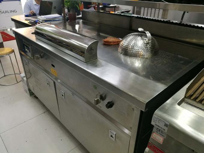 Teppanyaki fertigen Handelsbuffet-Ausrüstung LPG-Rechteck Teppanyaki ...